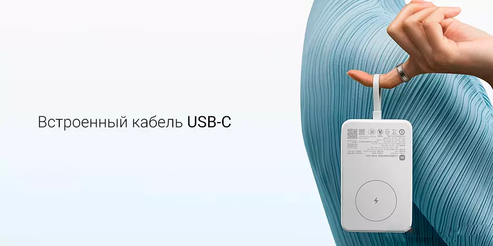 Внешний аккумулятор Xiaomi Mi Magnetic Power Bank With Cable USB-C ...